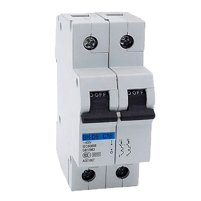 Aptomat (MCB) Mitsubishi BH-D6 2P 0.5A | vattumientay.com